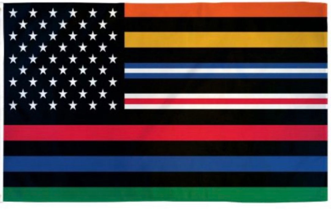 Thin Multi Line Flag 3’ X 5’ - Polyester - Etsy