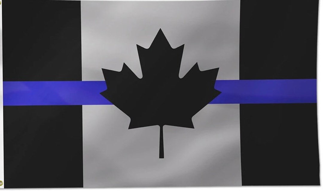 Canada Thin Blue Line Flag - Etsy