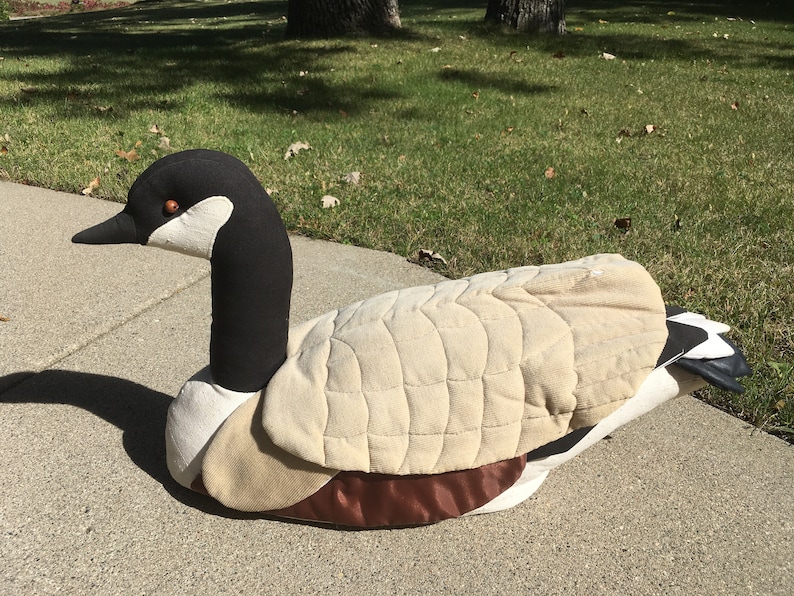 Vintage Handmade Canada Canadian GOOSE Fabric Sculpture Decoration ...