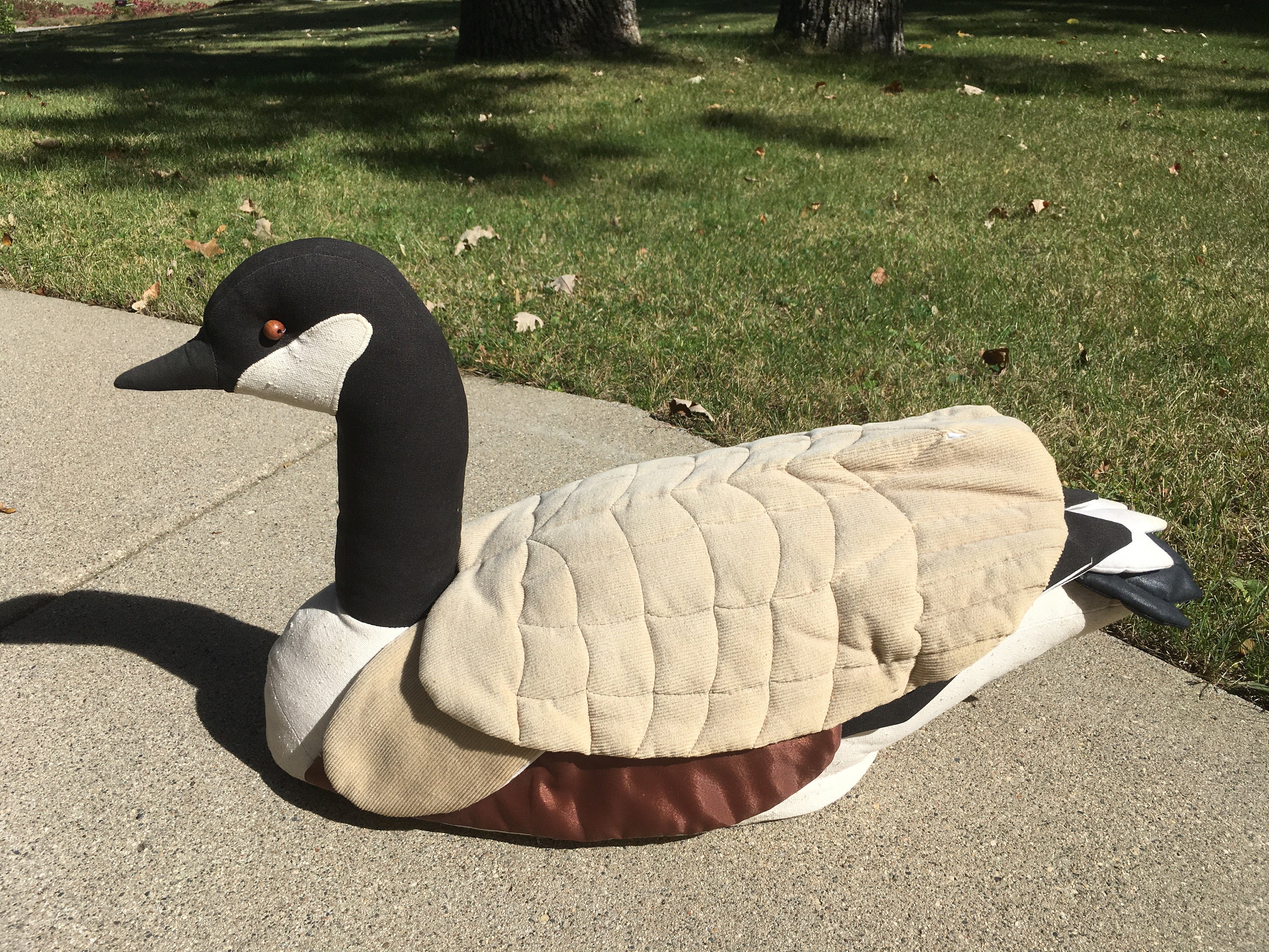 Vintage Handmade Canada Canadian GOOSE Fabric Sculpture Decoration ...