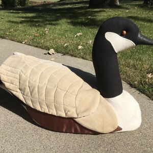 Vintage Handmade Canada Canadian GOOSE Fabric Sculpture Decoration ...