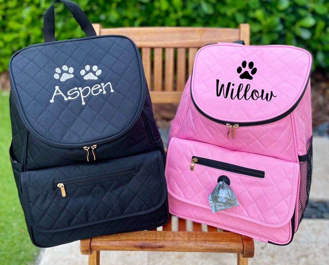 Personalized Pet Bag, Pet Tote, Dog Travel Bag, Dog Owner, Pet Backpack ...