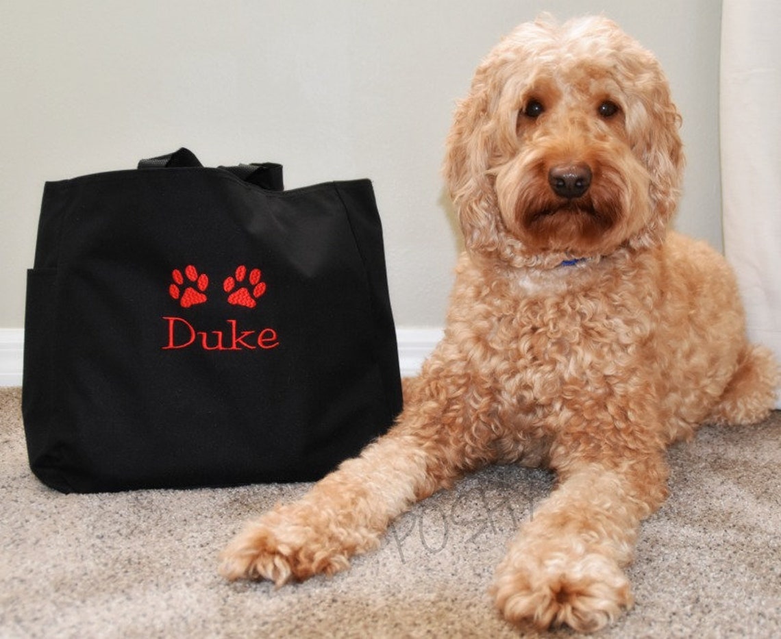 Personalized Dog Tote Dog Travel Tote Doggy Day Care Tote - Etsy