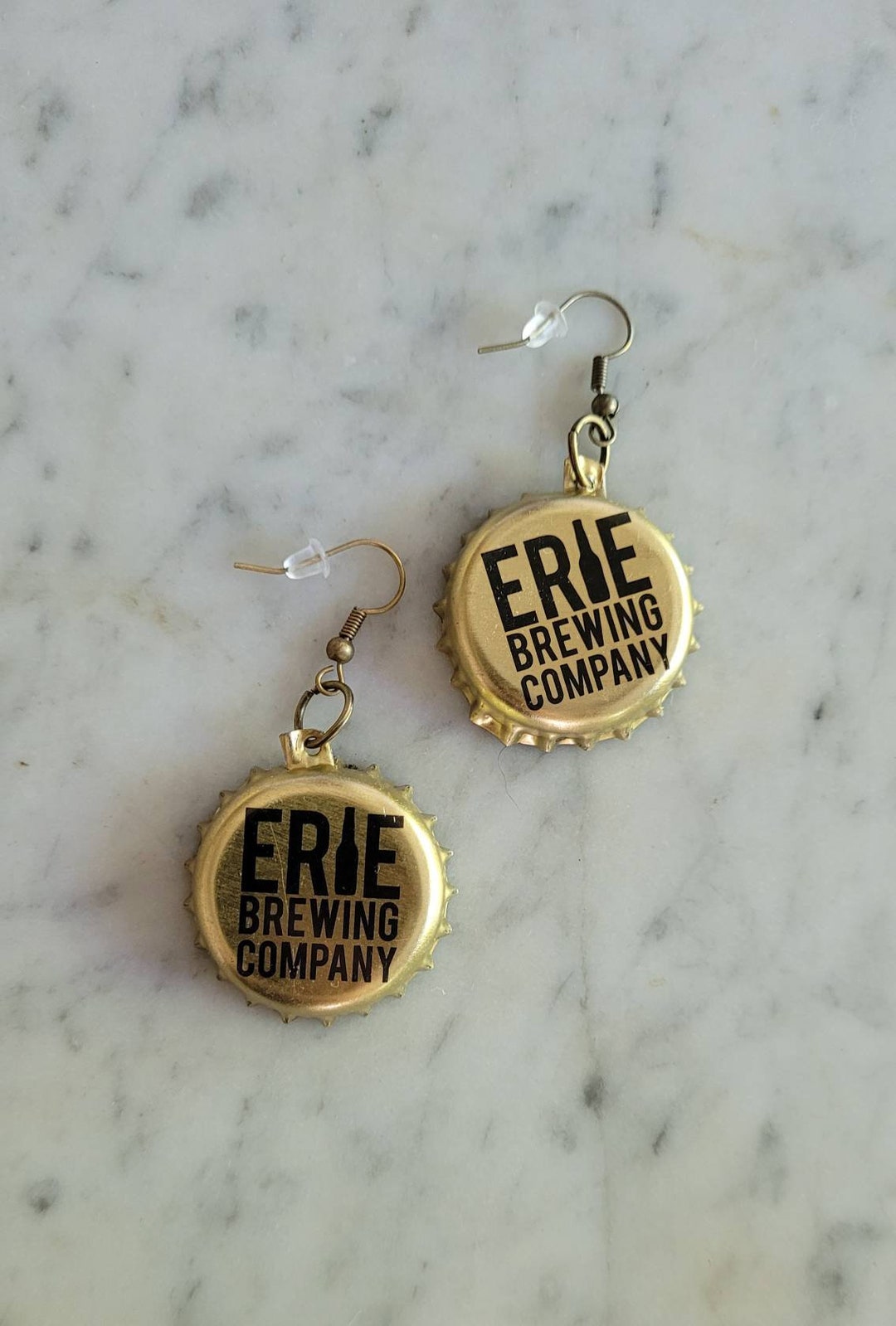 Beer Bottle Cap Earrings 2 DIFFERENT Options - Etsy