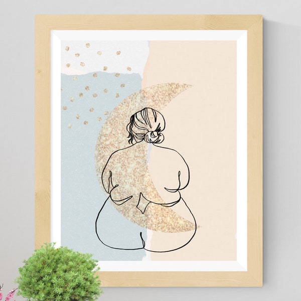 Body Confidence Beauty Art Print Printable DIY Abstract - Etsy