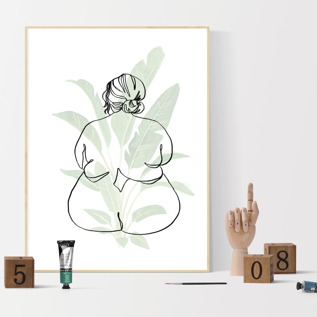 Beauty Body Confidence Line Art Printable DIY Minimalist - Etsy