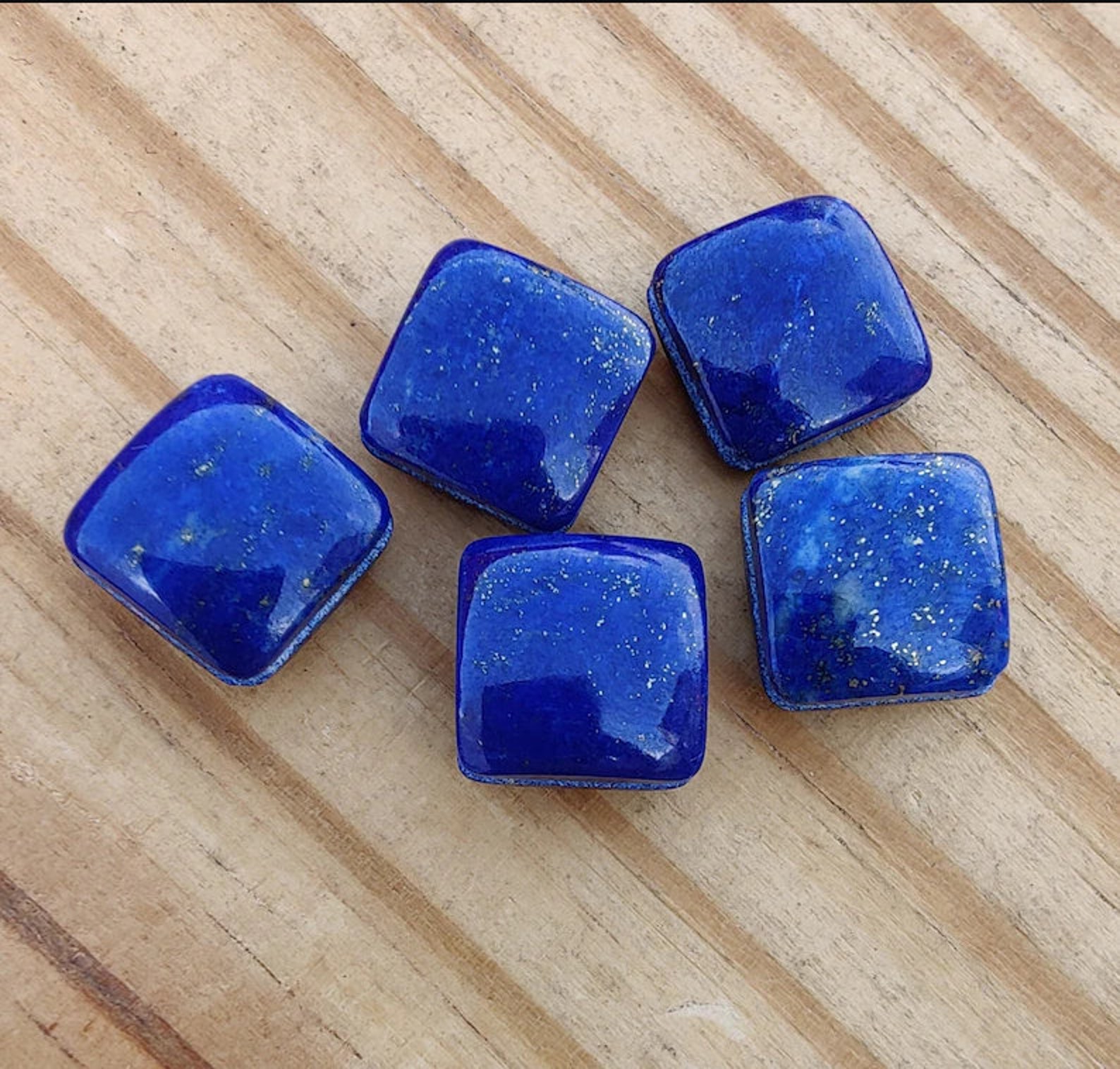 Natural Lapis Lazuli Square Shape Briolette Gemstone, Lapis Lazuli High ...