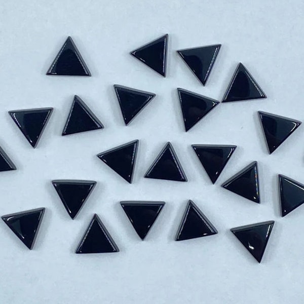 Triangle Onyx Earrings - Etsy