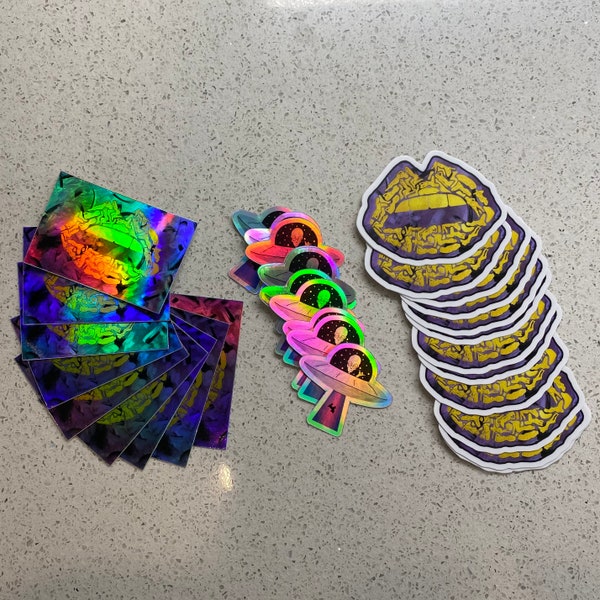 Holographic Stickers - Etsy