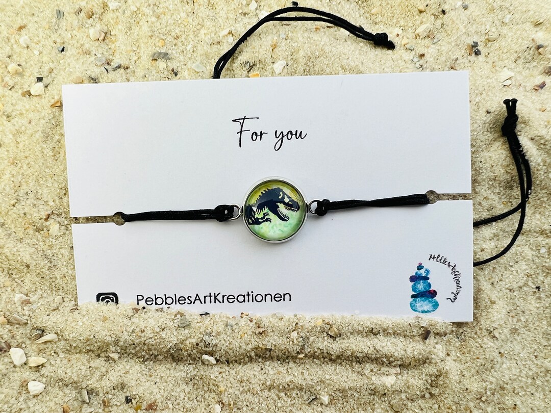 Handmade Dinosaur Bracelet Macrame Bracelet T-rex Friendship Bracelet ...