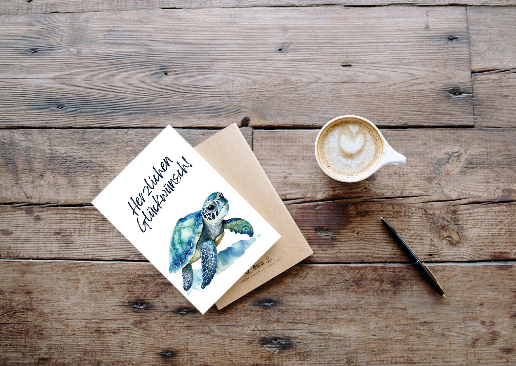 Congratulations Card Animal, Card Turtle, Birthday Card, Card ...