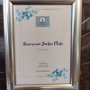 Egemare Aluminium Border Photo Frame, 4.7x6.7', 12x17cm. - Etsy