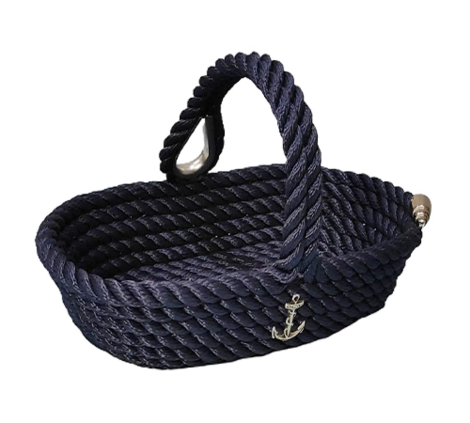 Handmade, Rope Design Basket With Handle - Etsy