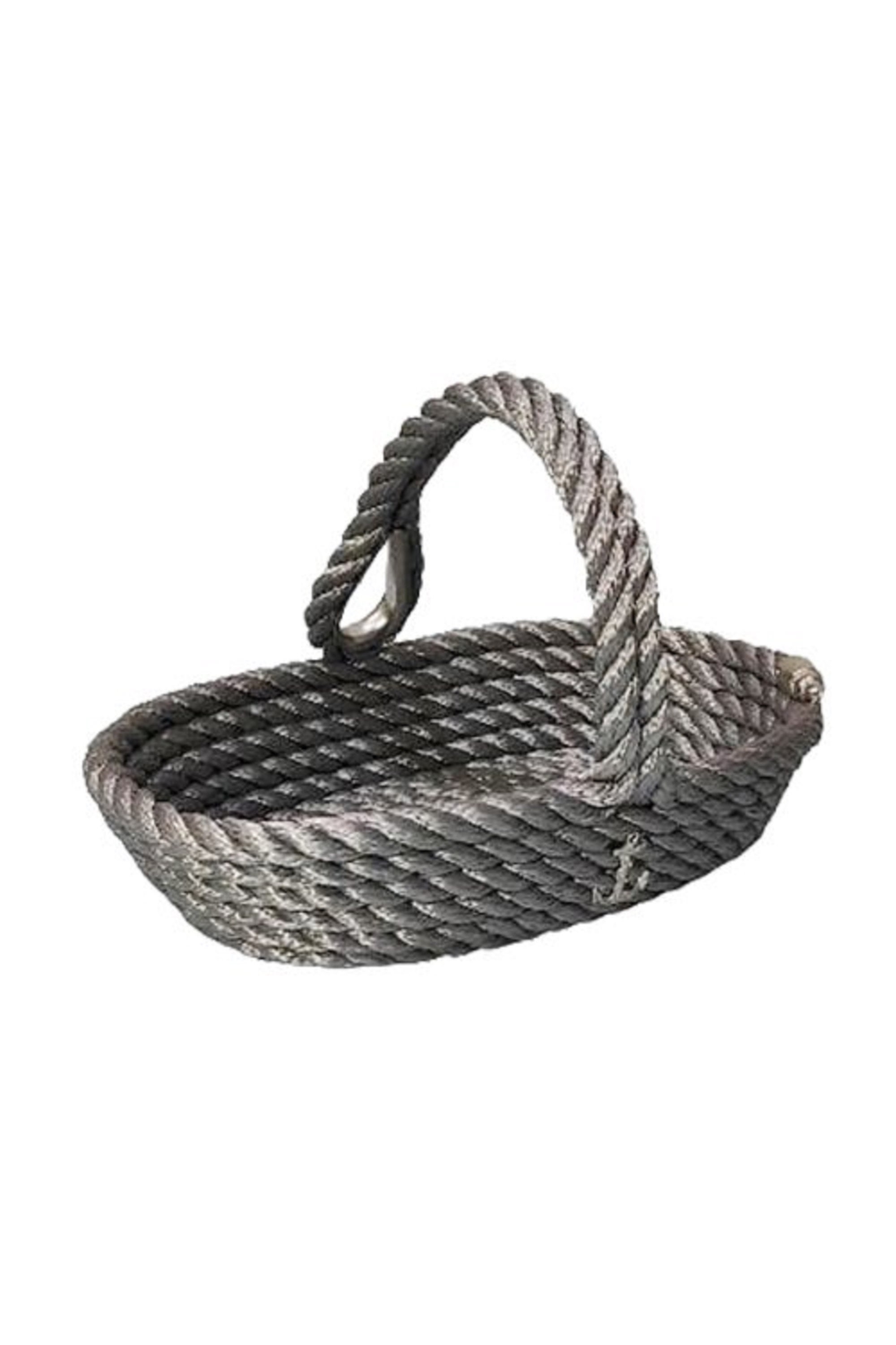 Handmade, Rope Design Basket With Handle - Etsy