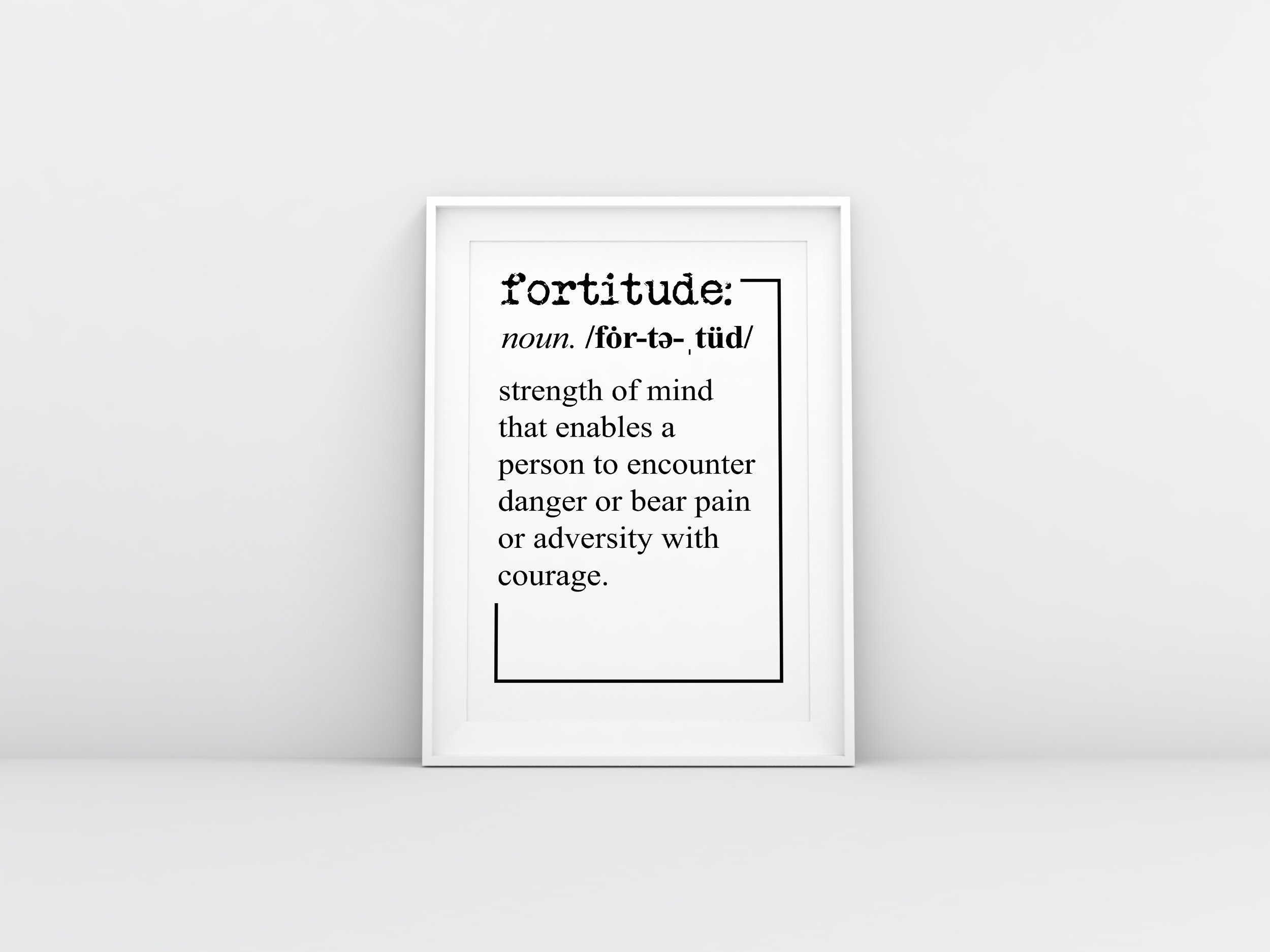 Fortitude Print Definition Print Printable Motivational Quote fortitude-print-definition-print-printable-motivational-quote