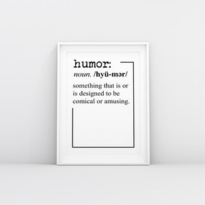 Humor Print, Definition Print, Printable, Motivational Quote, Humor ...