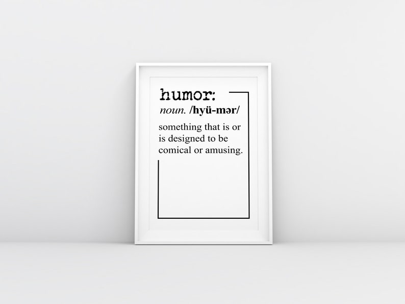 Humor Print, Definition Print, Printable, Motivational Quote, Humor ...