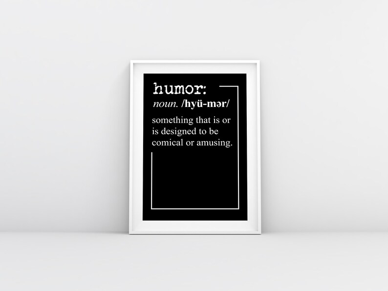 Humor Print, Definition Print, Printable, Motivational Quote, Humor ...