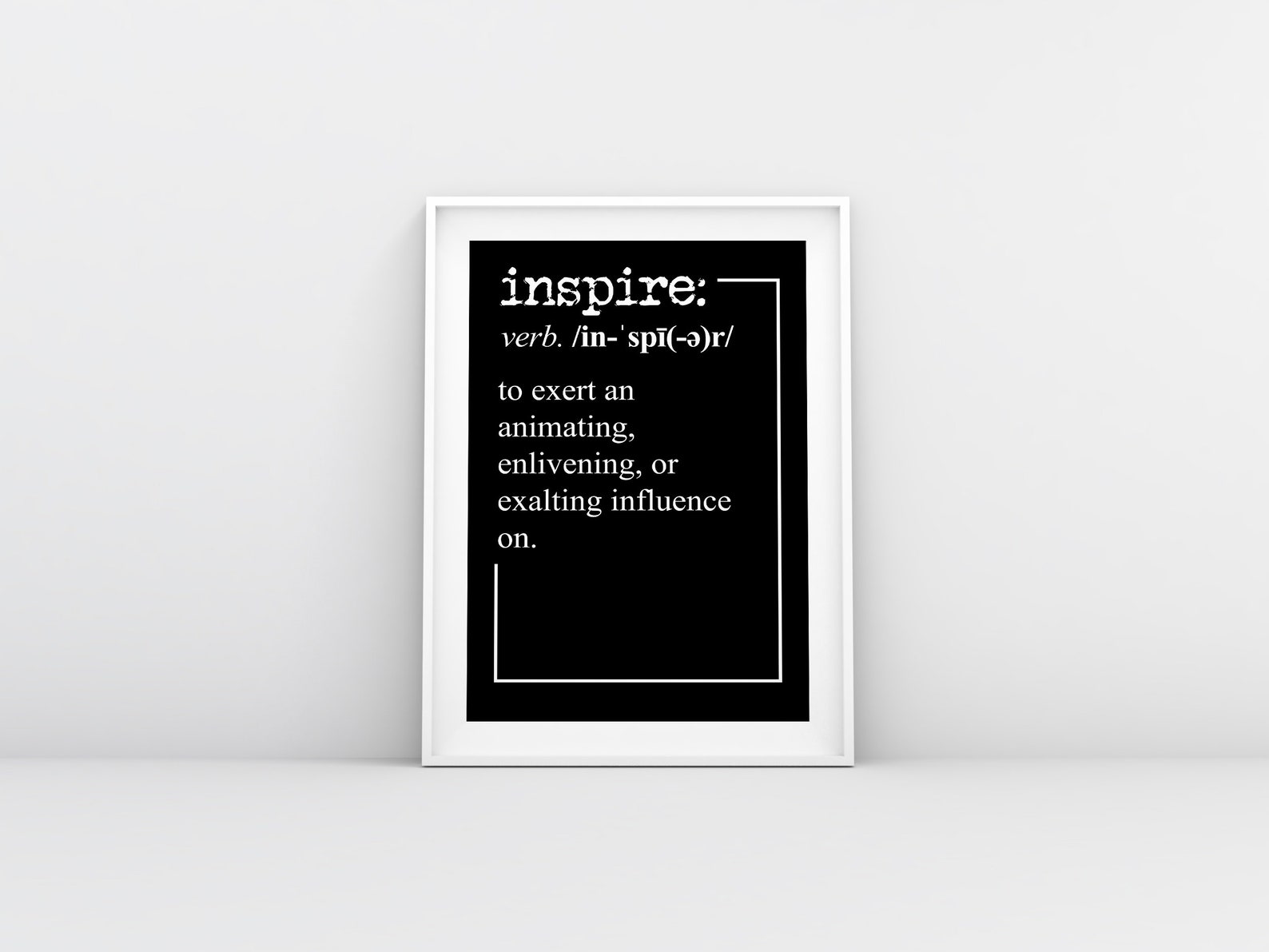 Inspire Print, Definition Print, Printable, Motivational Quote, Inspire ...