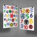 Superhero Alphabet & Numbers DIGITAL DOWNLOAD, Avengers, Captain ...