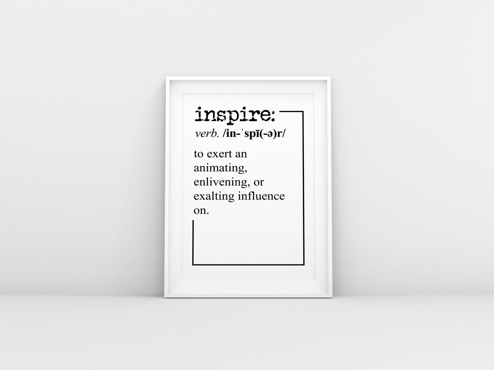 Inspire Print, Definition Print, Printable, Motivational Quote, Inspire ...