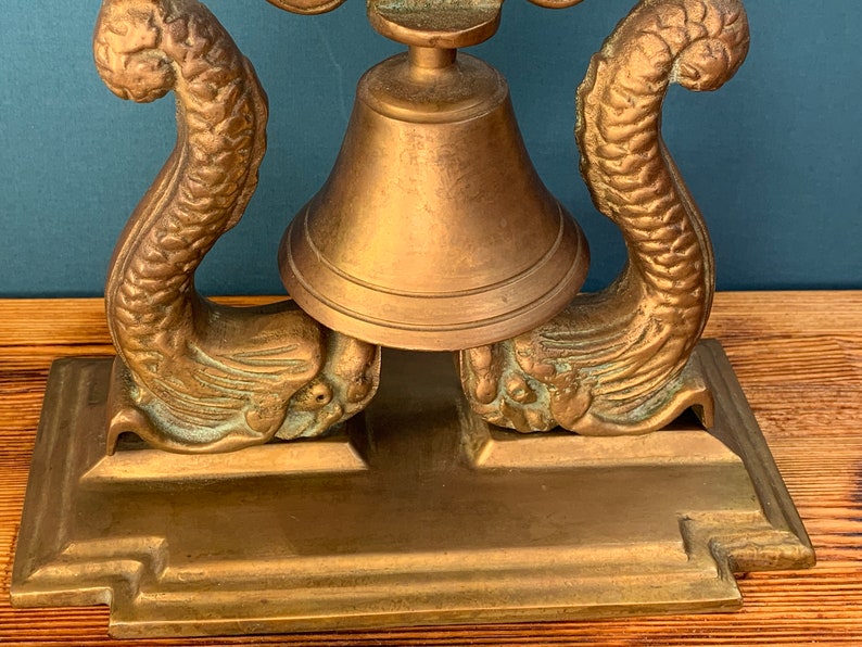 Vintage German Statue Bronze Bell Antique German Bronze - Etsy