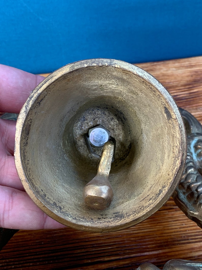 Vintage German Statue Bronze Bell Antique German Bronze - Etsy