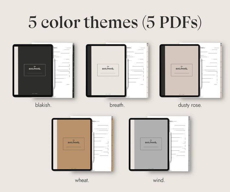 Digital Notebook for Goodnotes Notability Student Digital - Etsy