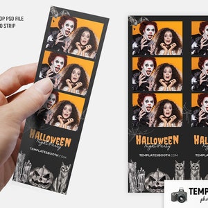 Halloween Photo Booth Template | Photoshop PSD | PNG | Halloween ...