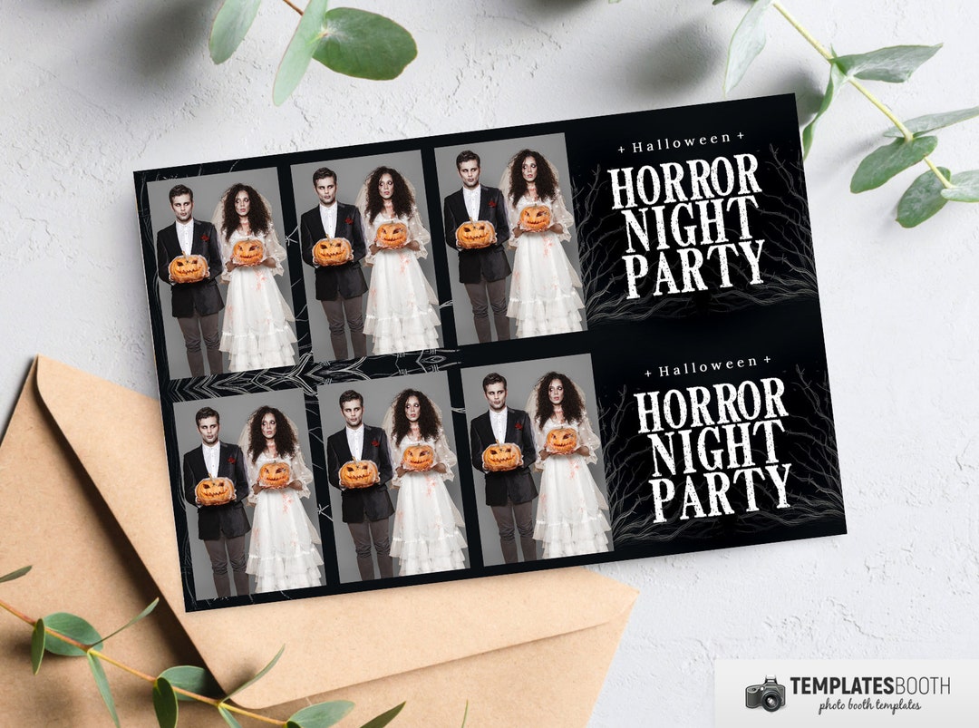 Halloween Photo Booth, Halloween Party Photobooth Template, Halloween ...
