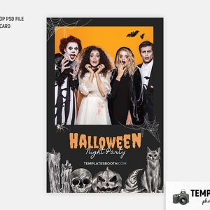 Halloween Photo Booth Template | Photoshop PSD | PNG | Halloween ...