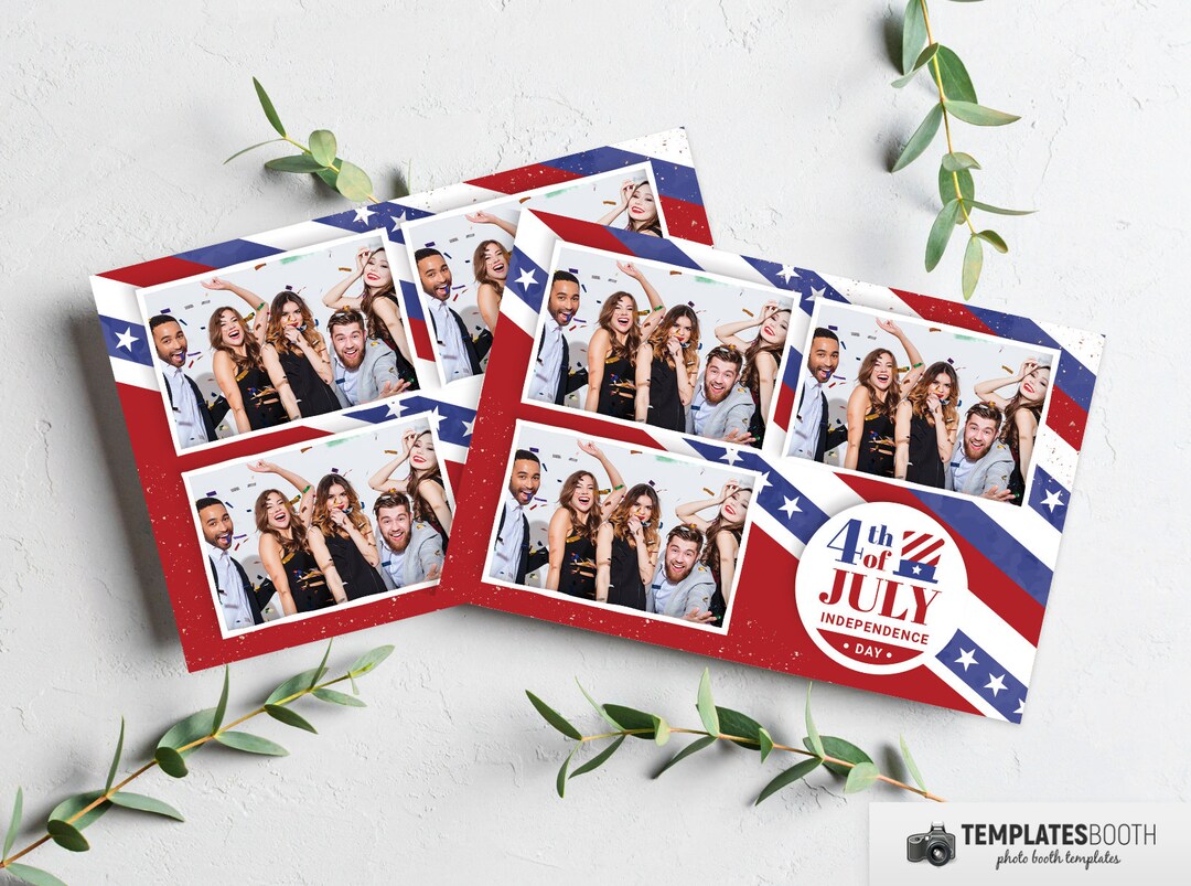 4th July Event Photo Booth Template, Independence Day Photobooth ...