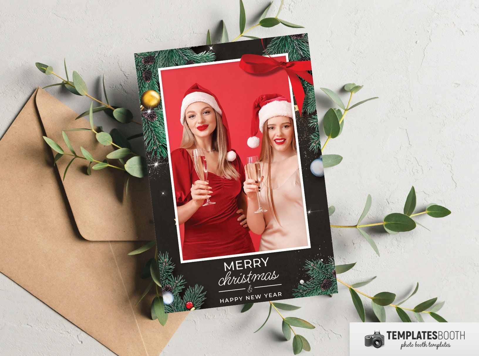 Merry Christmas Photo Booth Template, Christmas Photobooth in 4x6 1 ...