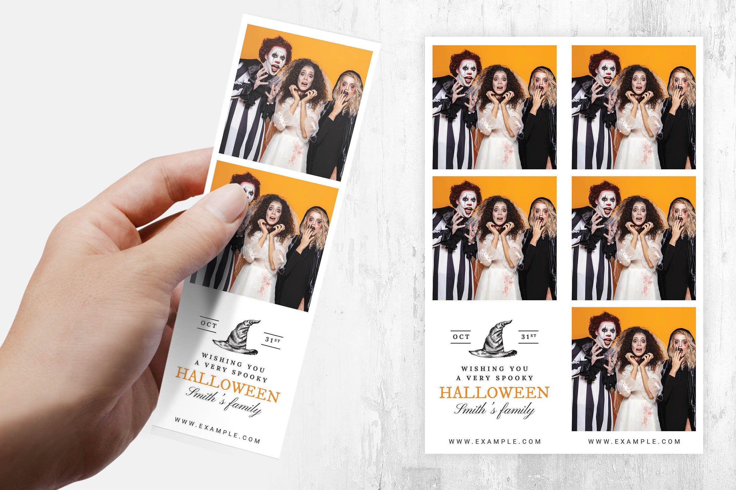 Halloween Photo Booth Template | Photoshop PSD | PNG - Etsy