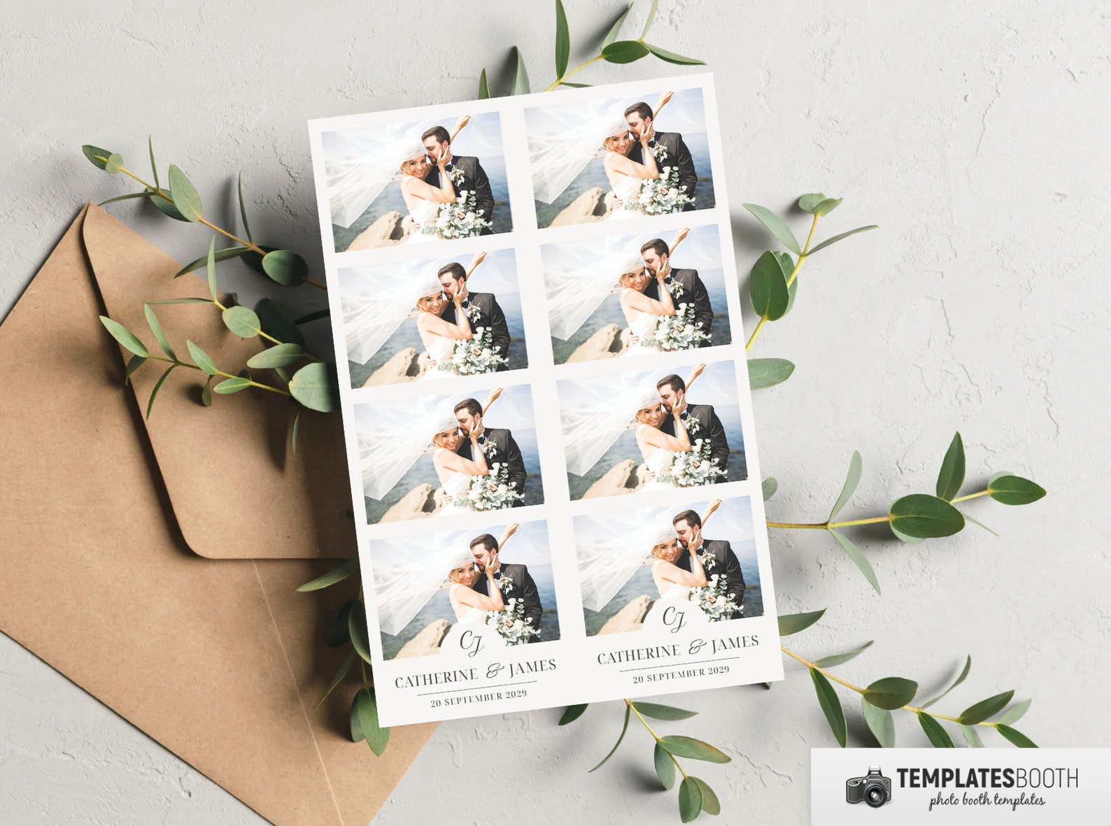 2x6 Wedding Photo Booth Template 2x6 Photo Booth Template Wedding ...