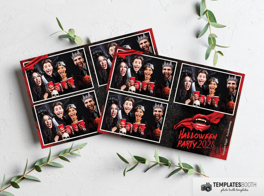 Halloween Photo Booth, Halloween Template, Vampire Party Photobooth ...