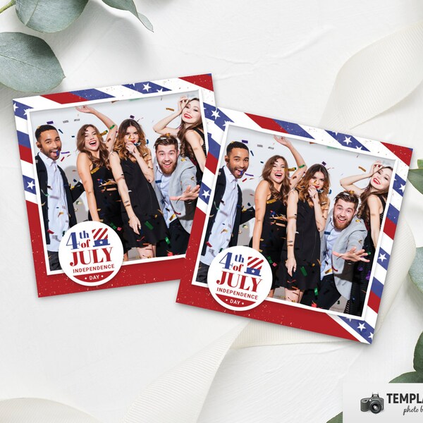 Independence Day Photobooth Template - Etsy