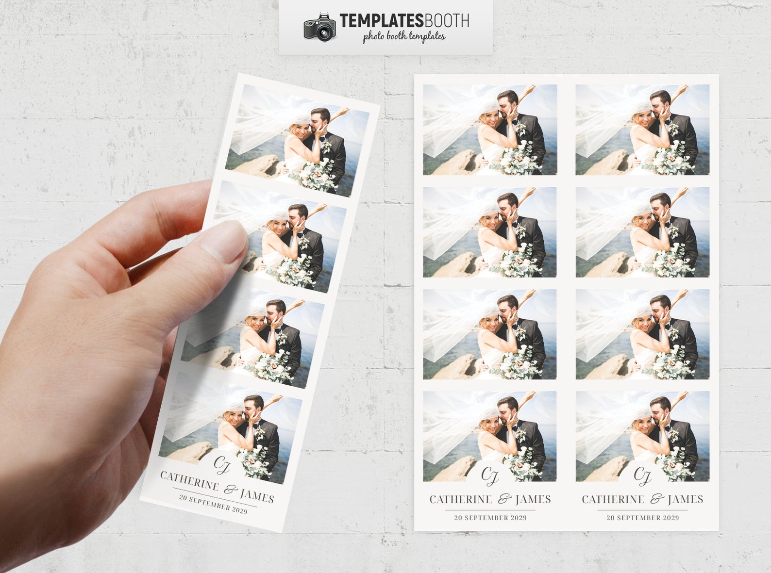 2x6 Wedding Photo Booth Template 2x6 Photo Booth Template Wedding ...