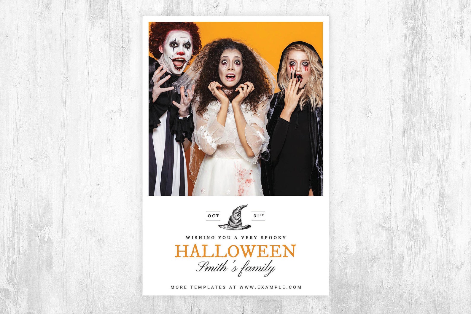 Halloween Photo Booth Template | Photoshop PSD | PNG - Etsy