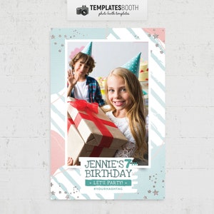 Birthday Photo Booth Template, Fun Birthday Party Photobooth Template ...