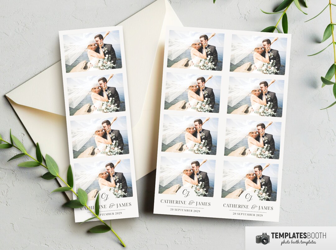 2x6 Wedding Photo Booth Template 2x6 Photo Booth Template Wedding ...