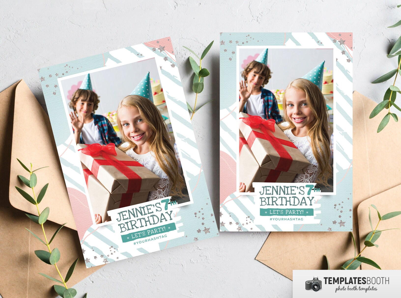 Birthday Photo Booth Template, Fun Birthday Party Photobooth Template ...