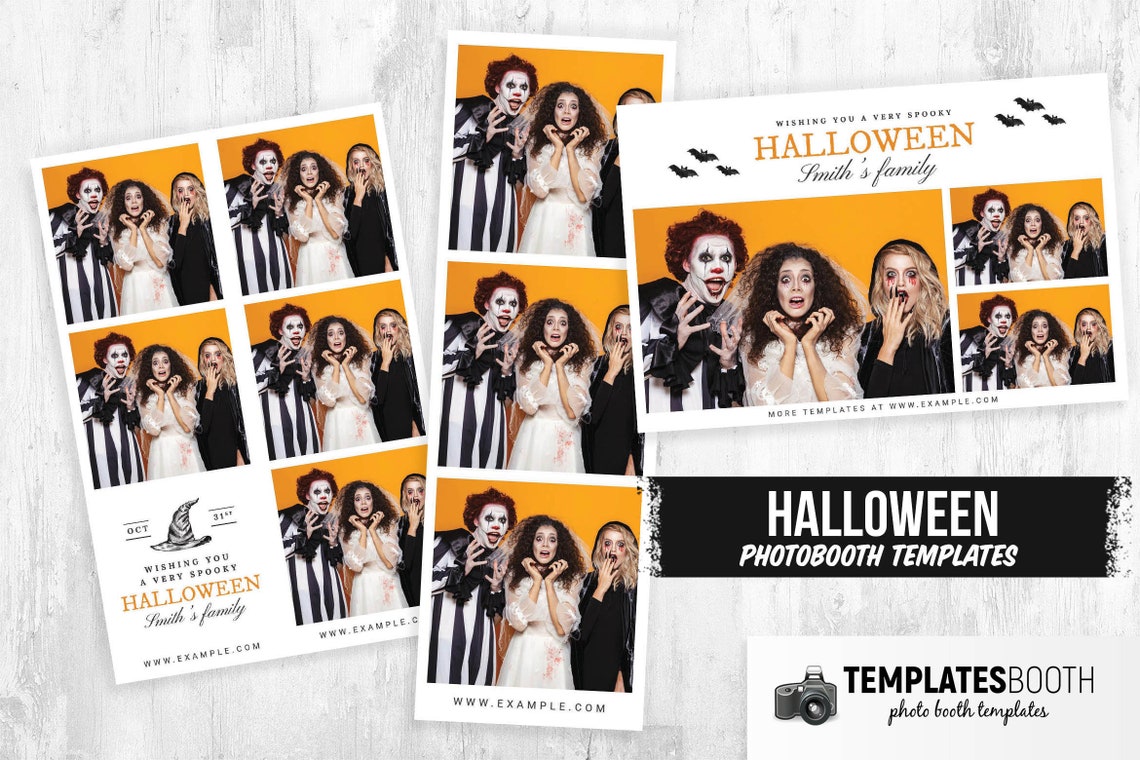 Halloween Photo Booth Template | Photoshop PSD | PNG - Etsy