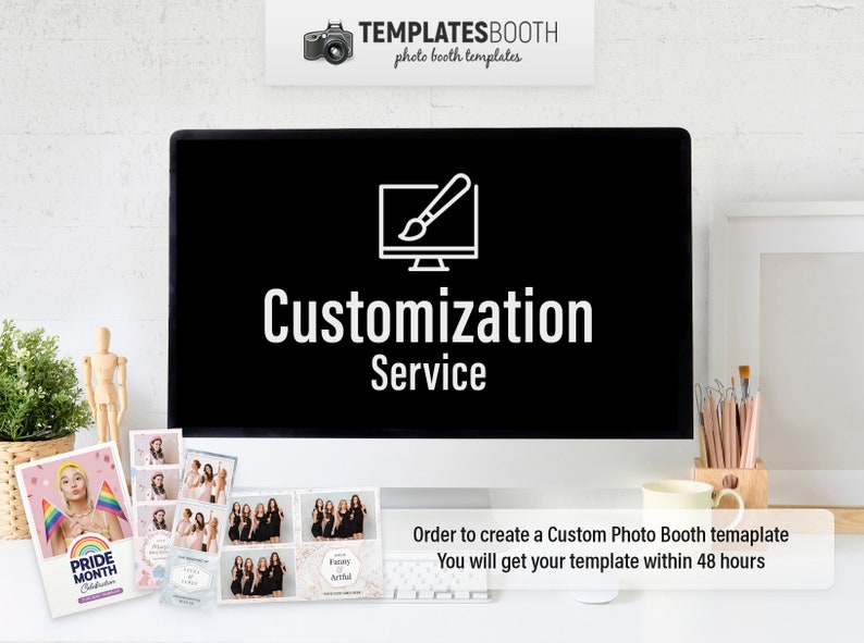 Photobooth Template Customization Service, Personalize Photo Booth Template - Etsy