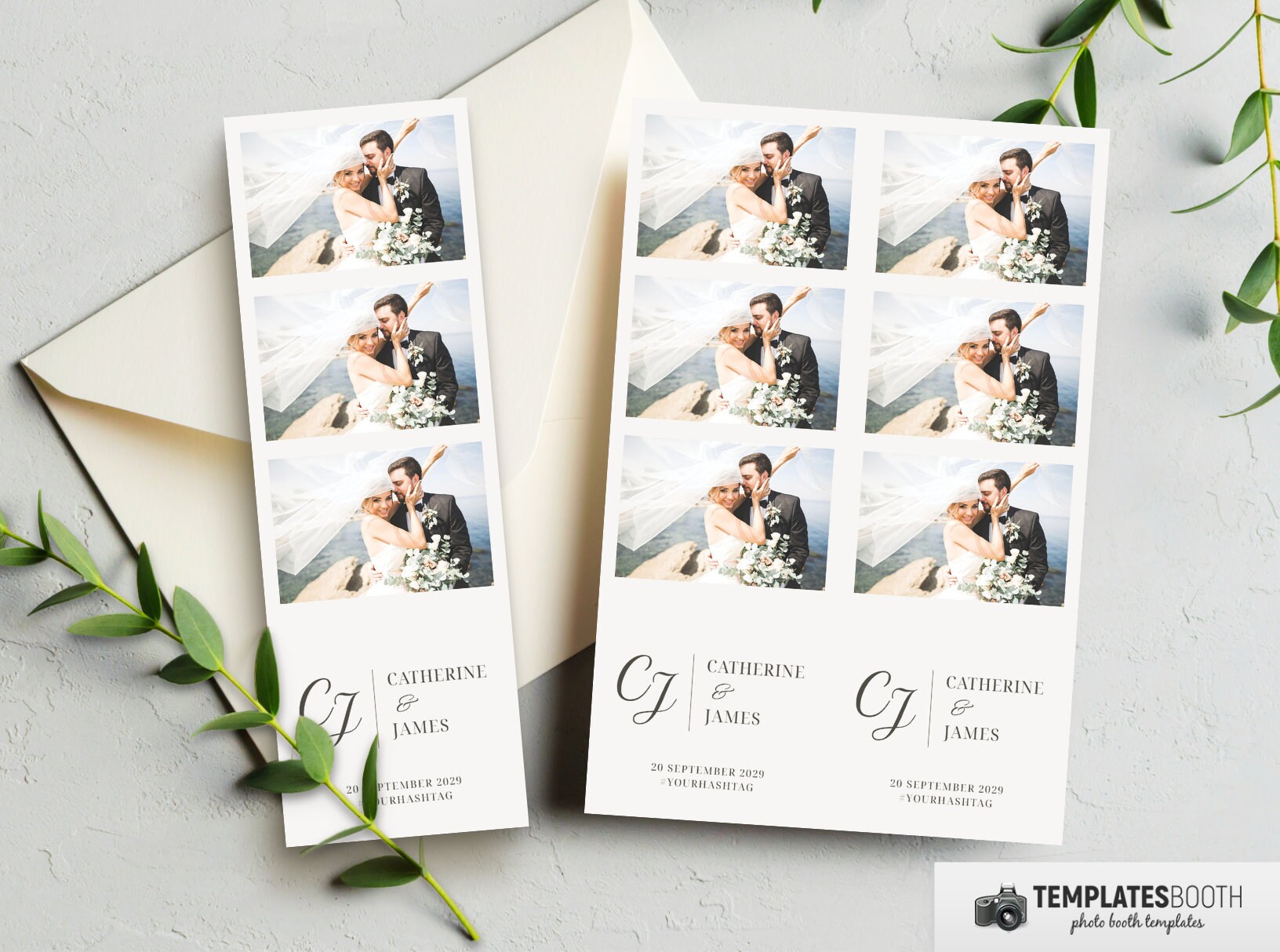 2x6 Wedding Photo Booth Template 2x6 Photo Booth Template Wedding ...