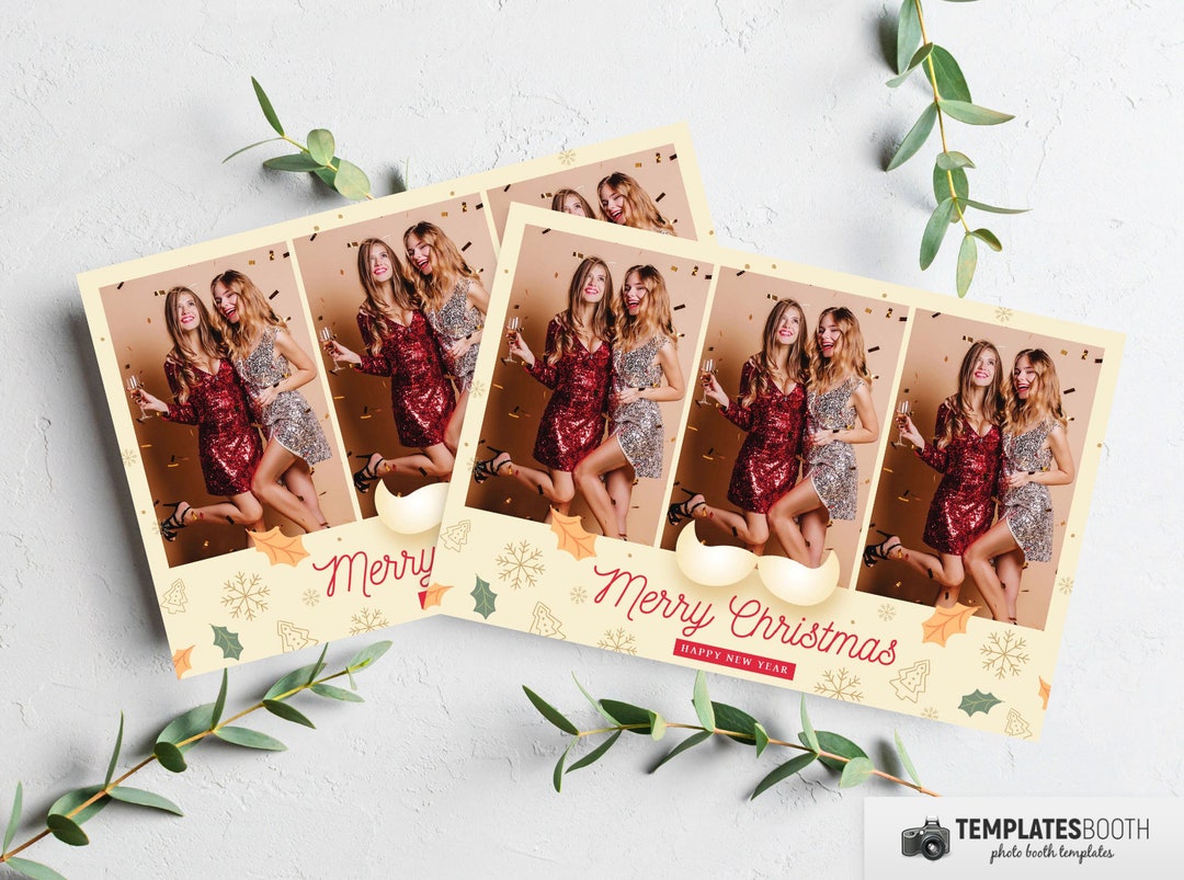 Christmas Photo Template Christmas Card Photo Template Editable ...