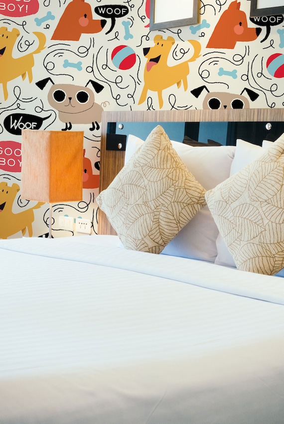 Good Boy Good Boy Removable Wallpaper Peel and Stick Mural - Etsy