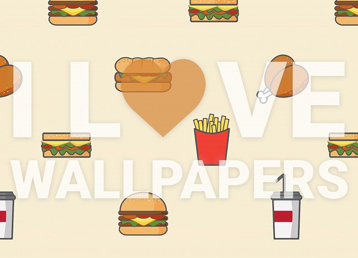 Fast Food Mini | Fast Food Mini Removable Wallpaper | Peel and Stick ...