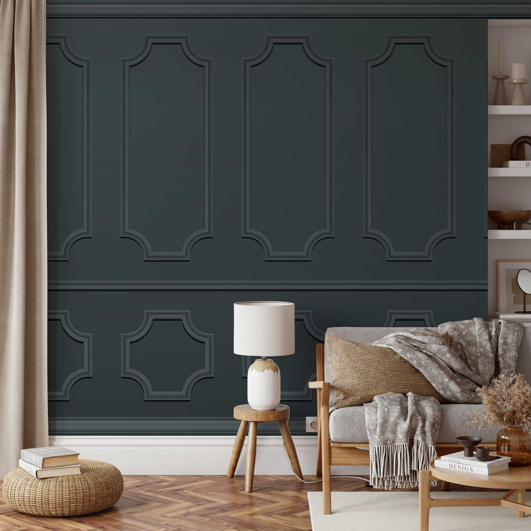 Green Sage Wood Panel Wallpaper | Removable Wallpaper | Peel and Stick ...