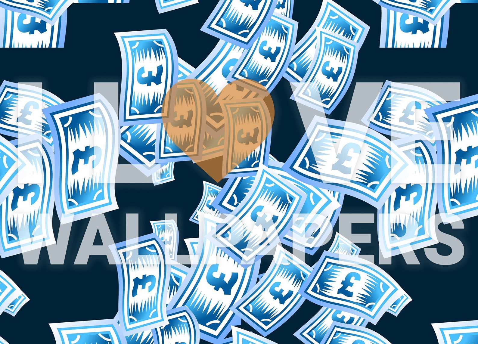 Money | Money Removable Wallpaper | Peel and Stick Mural | Wall Decor ...